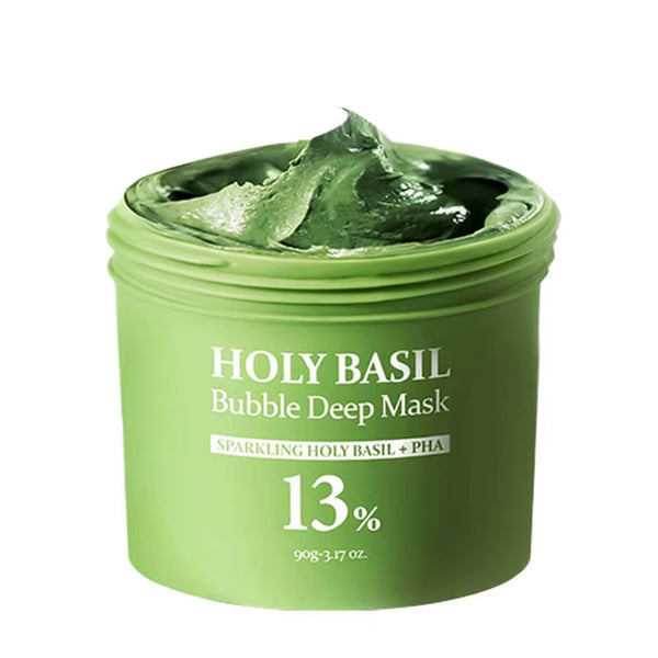 Korean Carbonic Acid Holy Basil Bubble Facial Mask Exfoliating Deep Cl ...